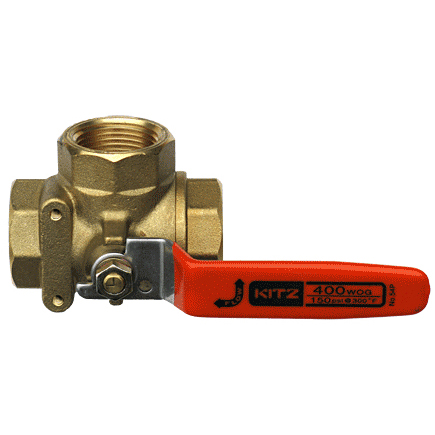 Kitz three-way ball valve | Seattle Marine