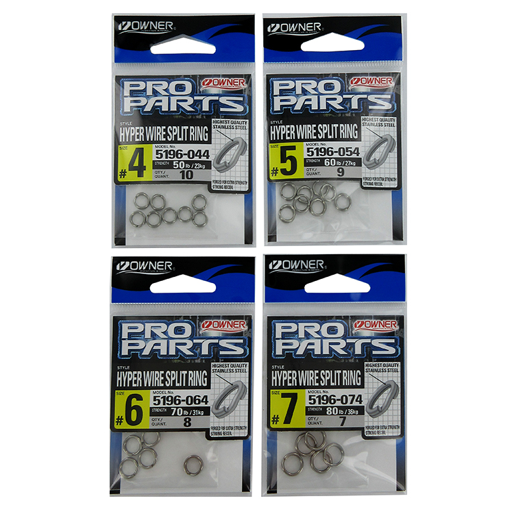 Owner Hyper Wire split rings | Seattle Marine