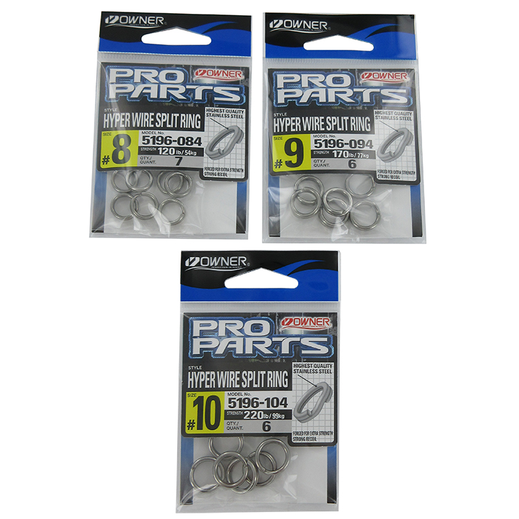 Owner Hyper Wire split rings | Seattle Marine