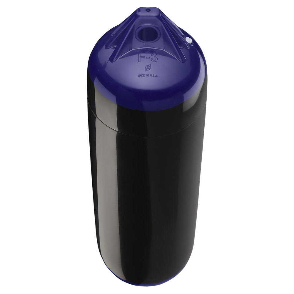 Polyform F-3 fender, black | Seattle Marine