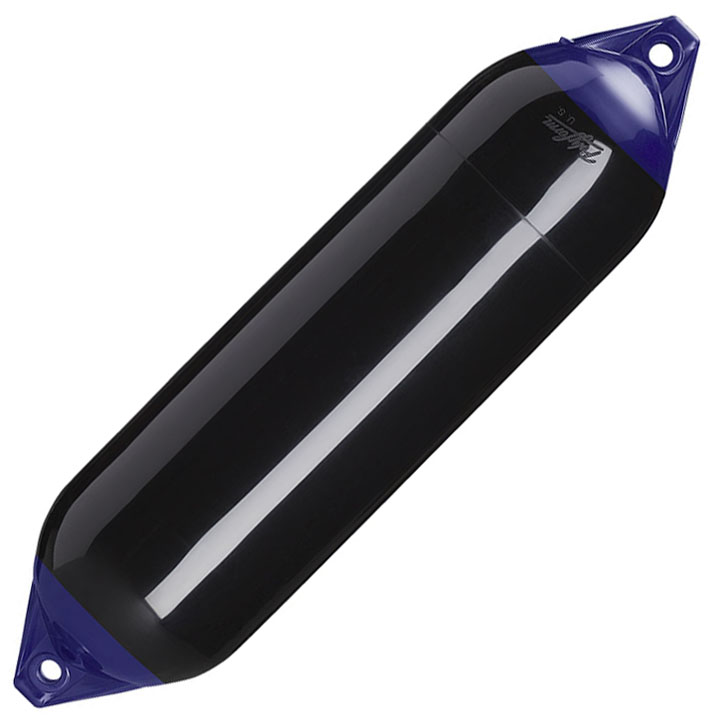 Polyform F-6 fender, black | Seattle Marine