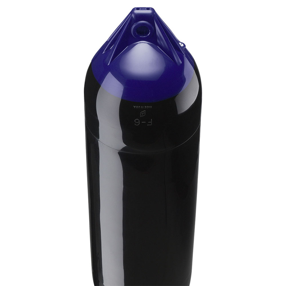 Polyform F-6 fender, black | Seattle Marine