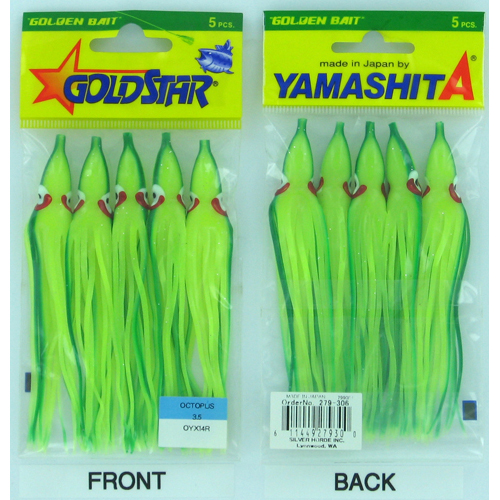 Silver Horde 1080 Octopus Oyx14R Golden Bait 5Pk | Seattle Marine